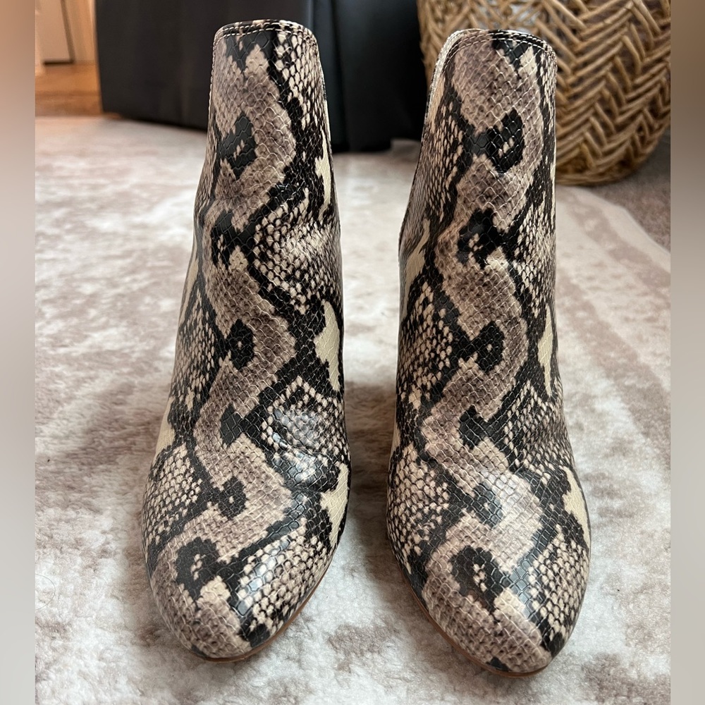 Steve Madden Snake Skin Booties - Snake Print Boots - Gem